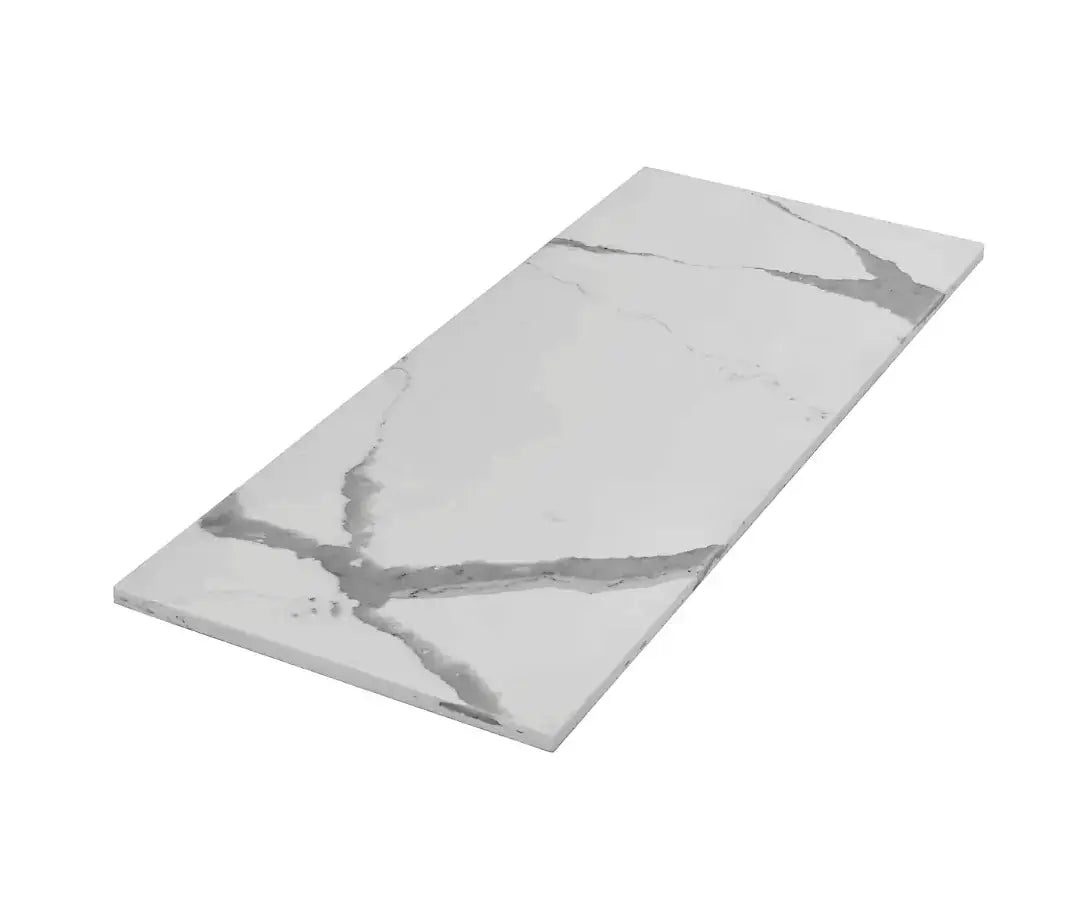 Engineered Stone (Quartz) Vanity Benchtop Calcatta White 900mm ...